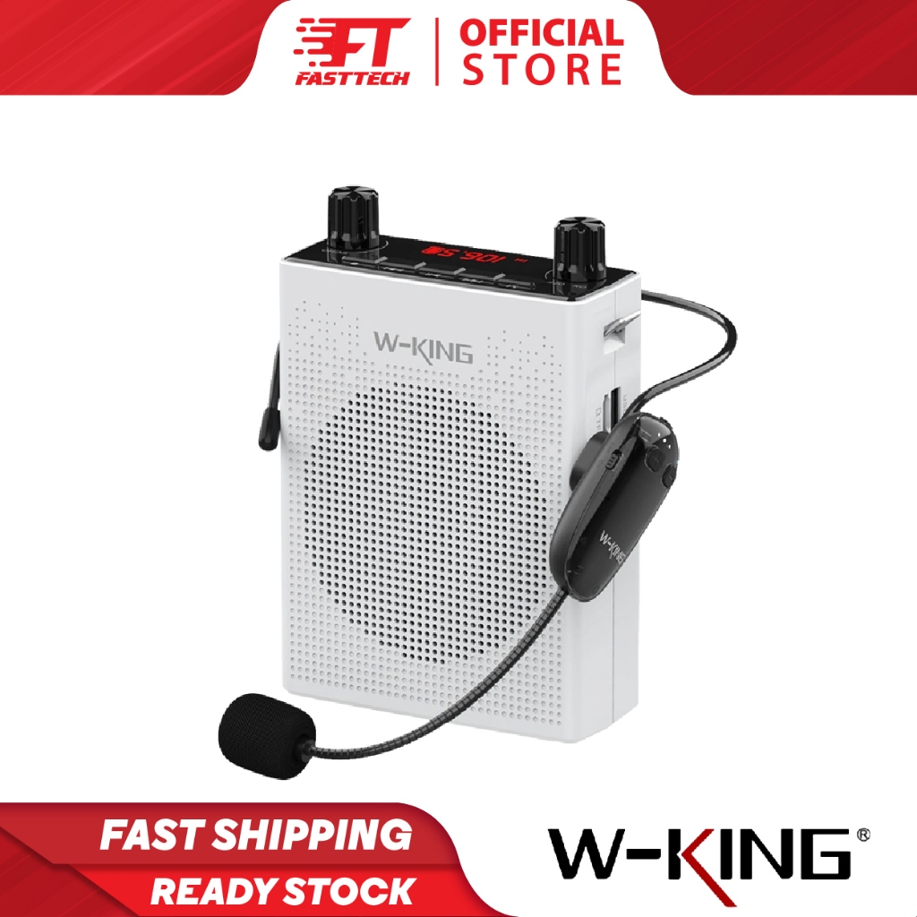 [New Model] W-KING KS16 Wireless Voice Amplifier Speaker with Mic Teacher & Tour Guide ...