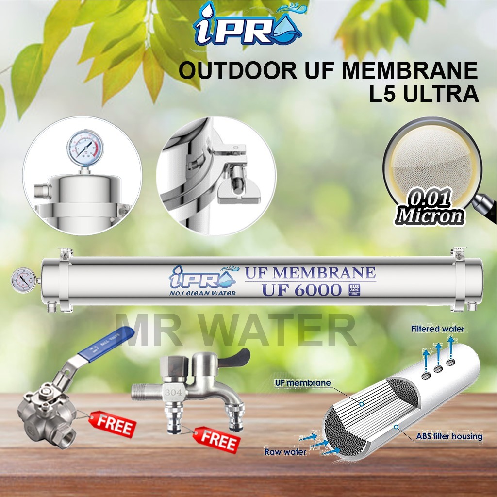 IPRO UF6000L Ultra - 0.01 Micron UF Membrane Water Filter Purifier ...