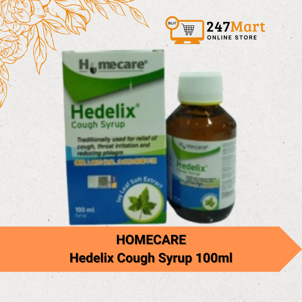 HOMECARE Hedelix Cough Syrup 100ml (EXP06/2025) | Shopee Malaysia
