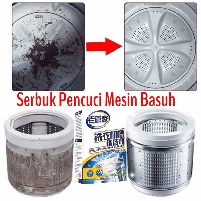 Serbuk Pencuci Mesin Basuh bersihkan mesin basuh jimat berkesan Washing ...
