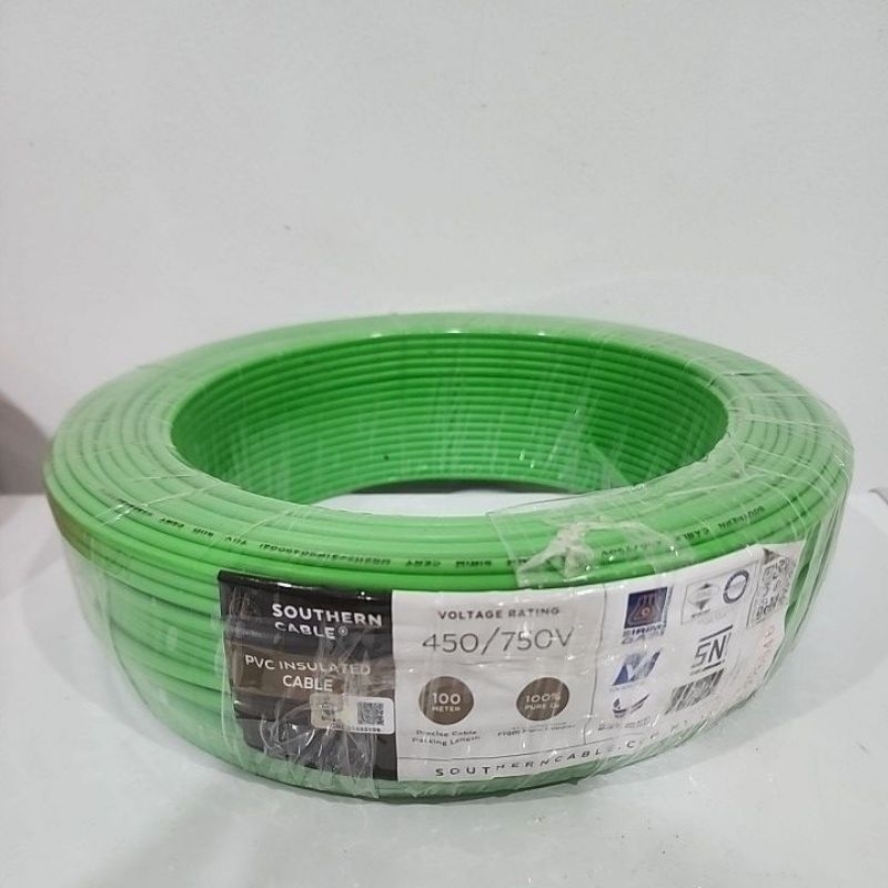 SOUTHERN 4mm 450/750V 100meter Green PVC Cable | Shopee Malaysia