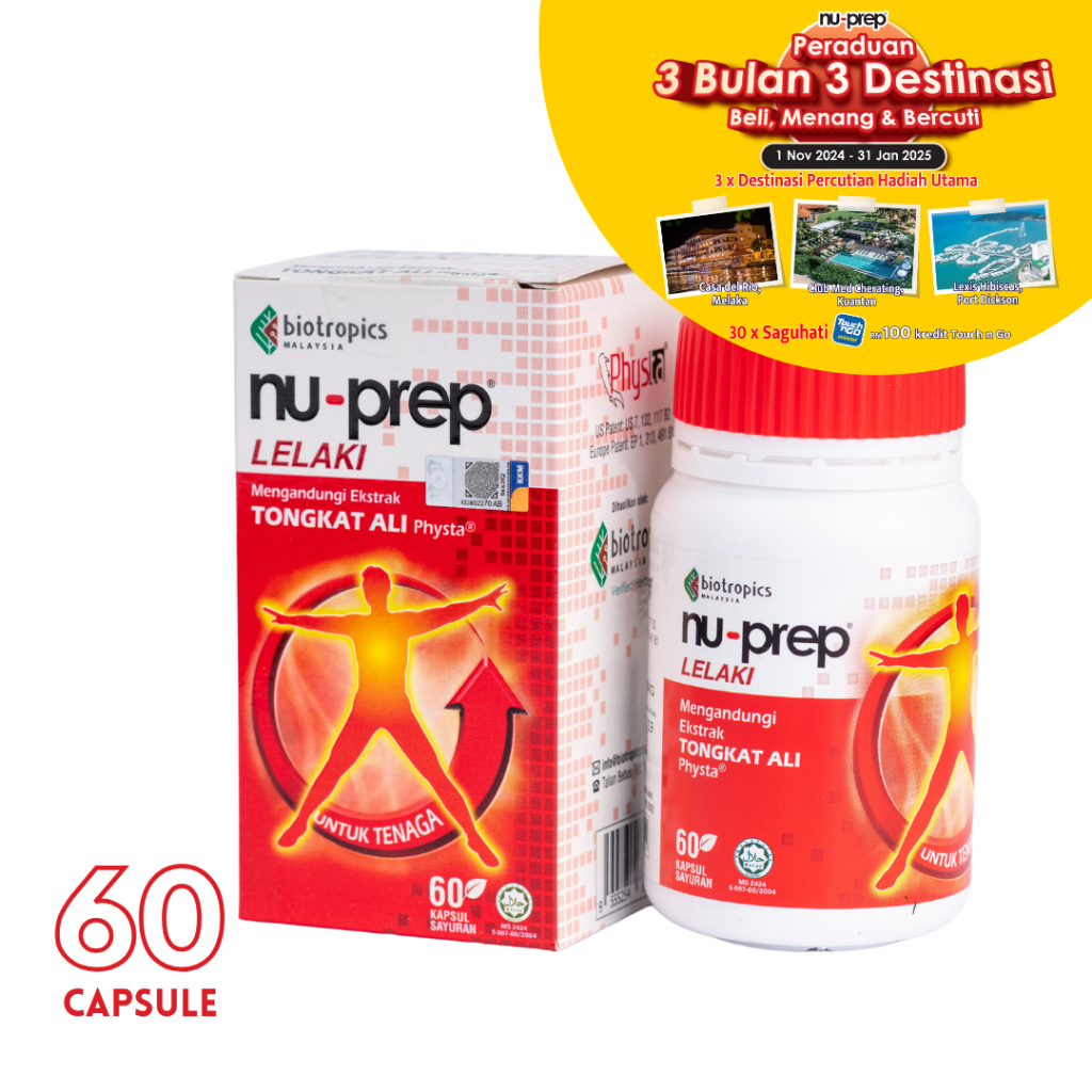 Biotropics Nu-Prep Lelaki Health Supplement (60 Capsules) | Shopee Malaysia