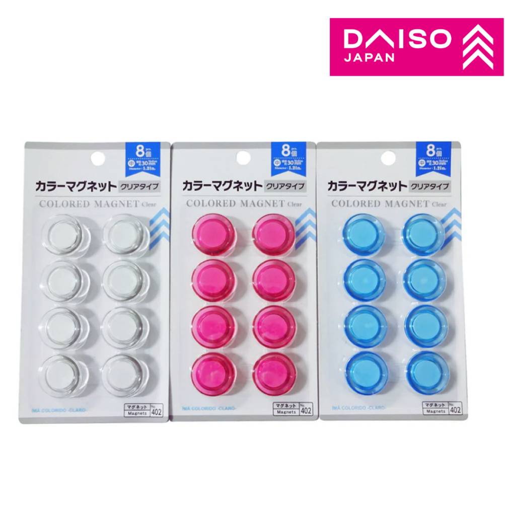 DAISO Colored Magnet 8 pcs ( Medium Size ) | Shopee Malaysia