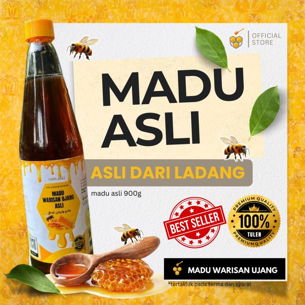 MADU LEBAH ASLI WARISAN UJANG 900g | Shopee Malaysia