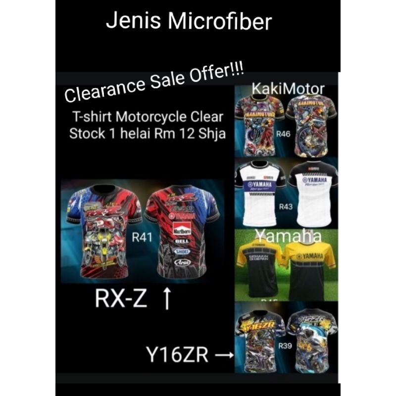 Jersey Sport Baju Motor Y16/RXZ Dewasa | Shopee Malaysia