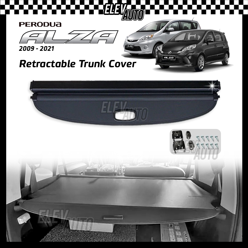 Perodua Alza 2009 - 2021 Retractable Trunk Cover Tonneau Curtain Boot ...