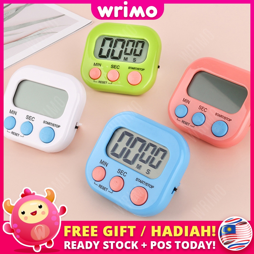READY STOCK💝 WRIMO Minitmaid Timers LCD Digital Kitchen Timer Alarm ...