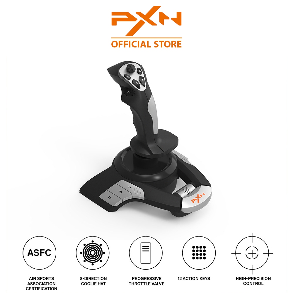 PXN F16 Flight Simulation Stick Joystick 3D USB Wired Fly Simulator ...
