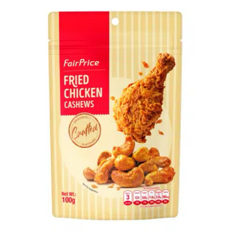Fairprice cashew nuts - fried chicken flavour 100g | Shopee Malaysia