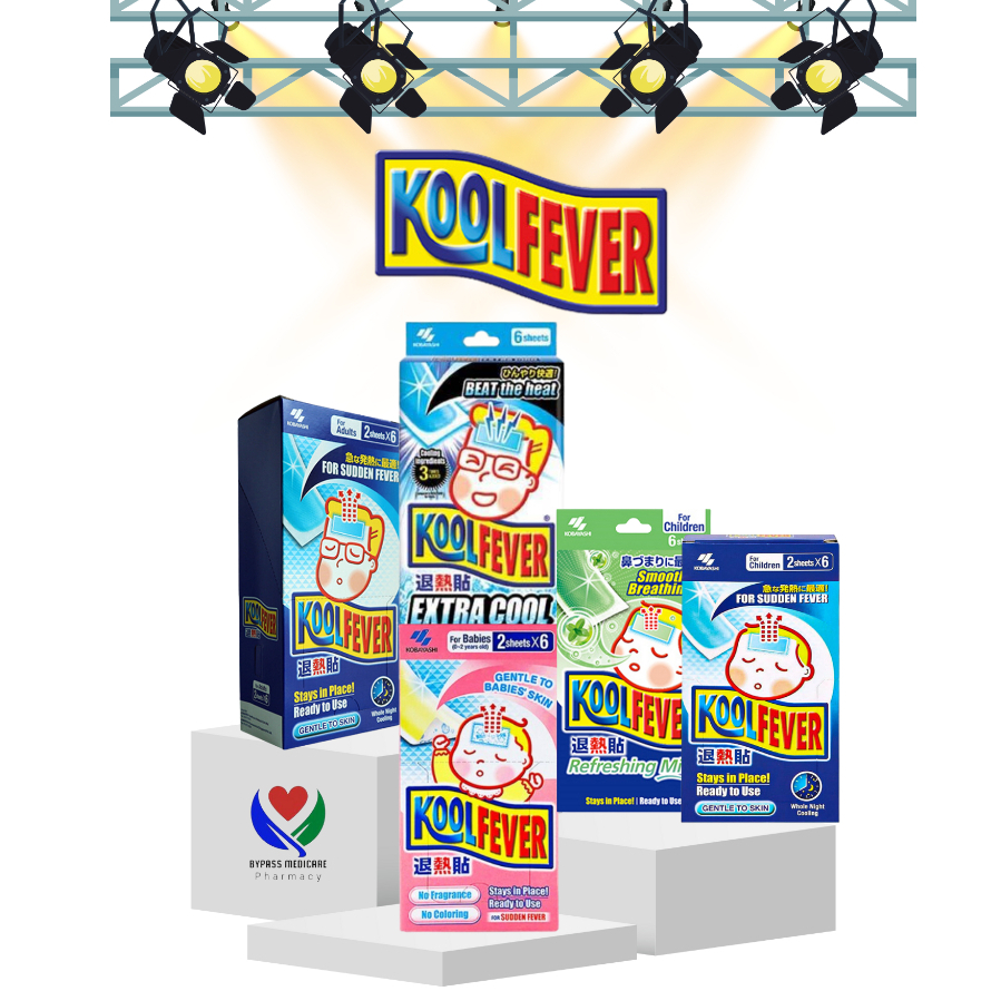 KOOL FEVER SERIES Baby / Children / Adult - 2pcs/BOX (headache, sprains ...