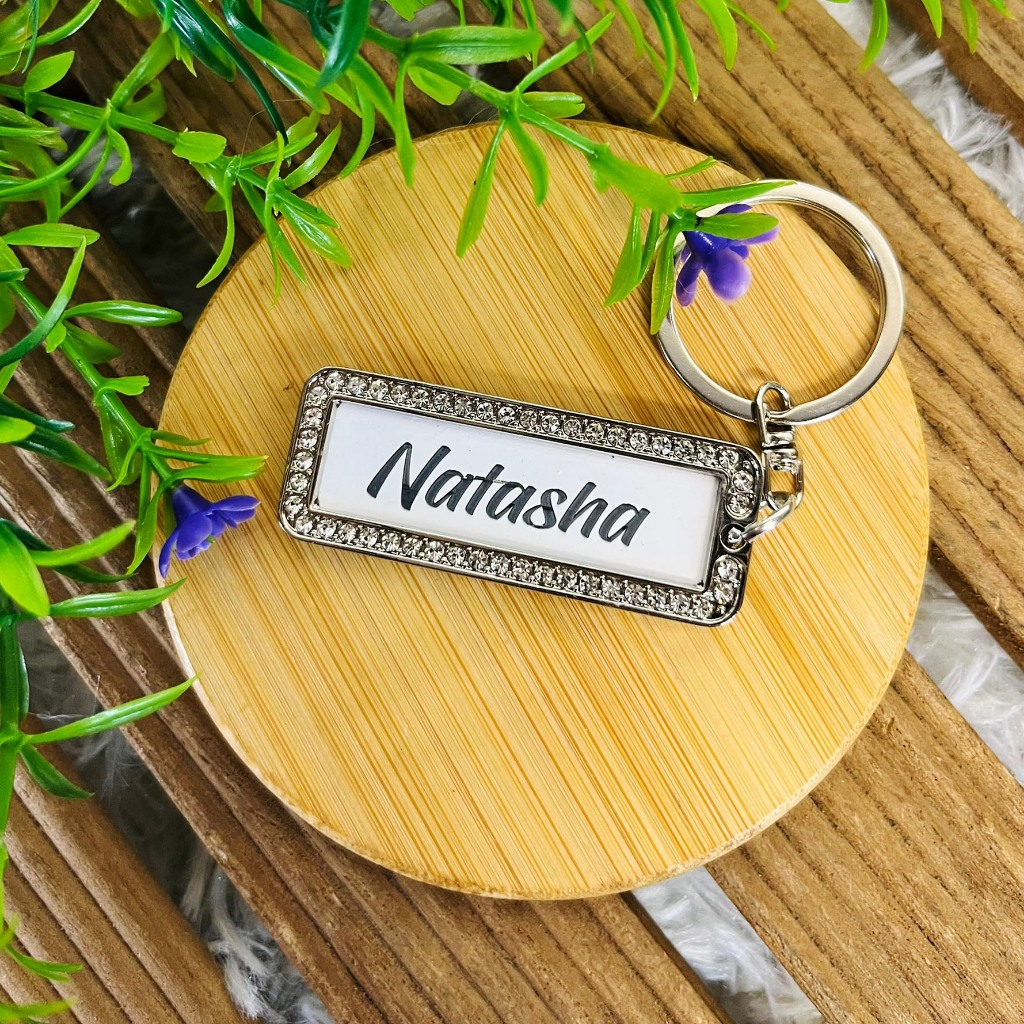 (KEYCHAIN CUSTOM) Keychain Nama / Keychain Plate Number Kereta ...