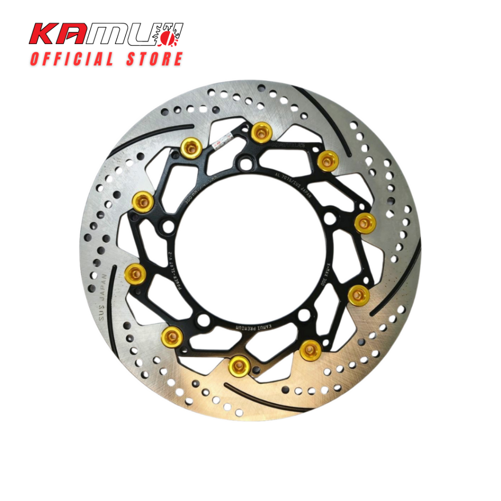 KAMUI Front Floating Brake Disc Plate Gold Pin Xmax250 (298mm) | Shopee ...