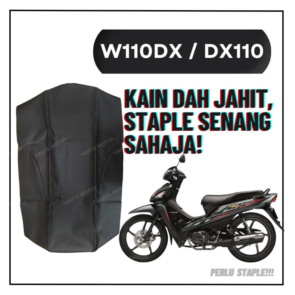 DX110 WAVE 110 DX SEAT COVER - W110DX W110 DX 110DX KAIN SEAT SARUNG ...