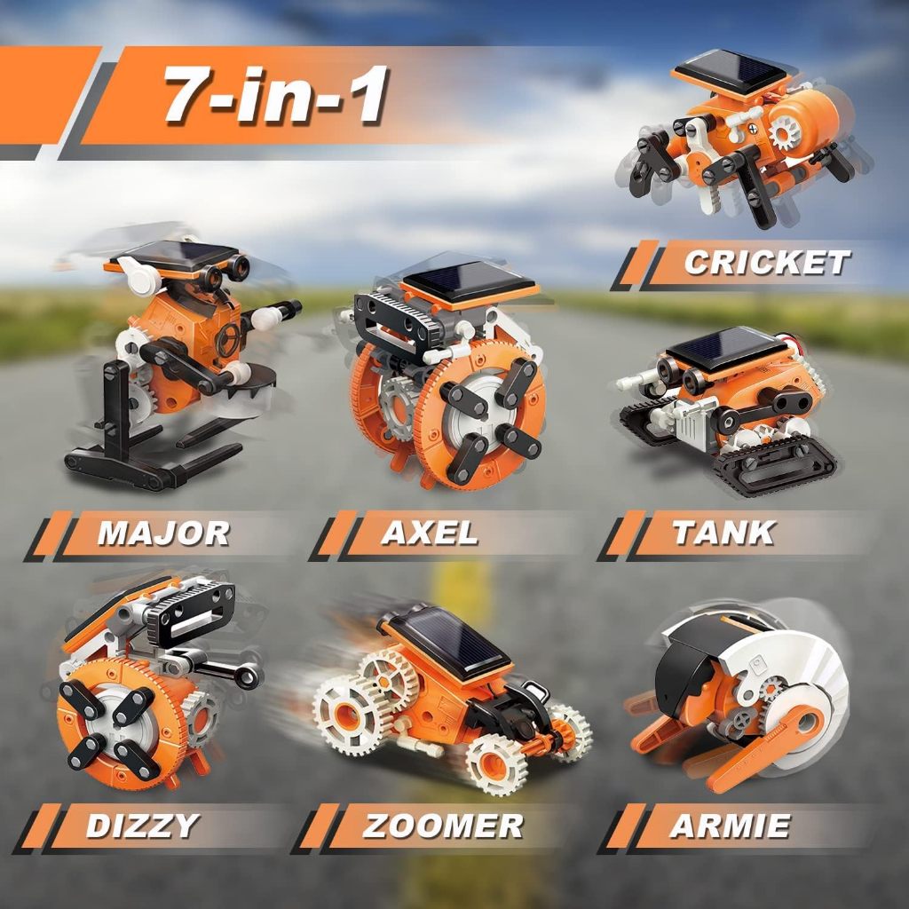 7 in 1 DIY Solar Robot Kit Educational Science Electronics Experiment ...