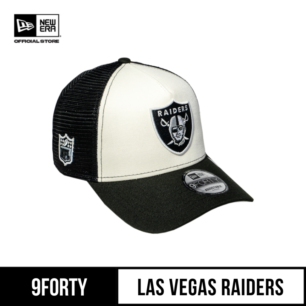 New Era 9FORTY A-Frame Trucker Las Vegas Raiders Black Snapback Cap ...