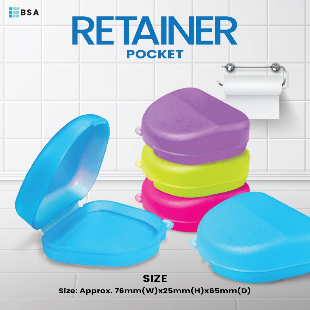 BSA Retainer Box Orthodontic Mouth Guard Dental Storage Container ...