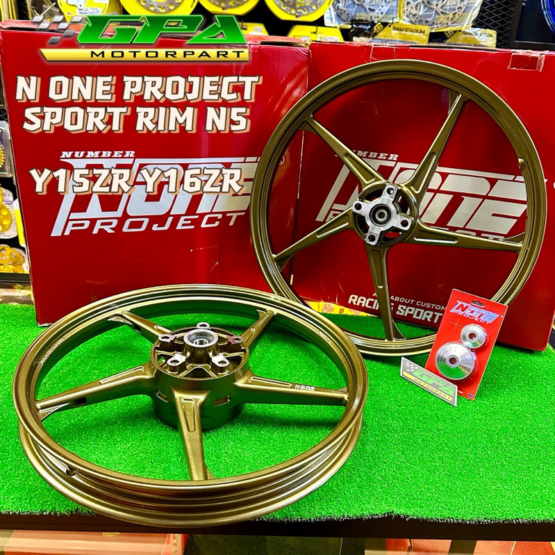N ONE PROJECT SPORT RIM N5 5BATANG Y15 Y16 SIAP METER BUSH BROWN BLACK ...