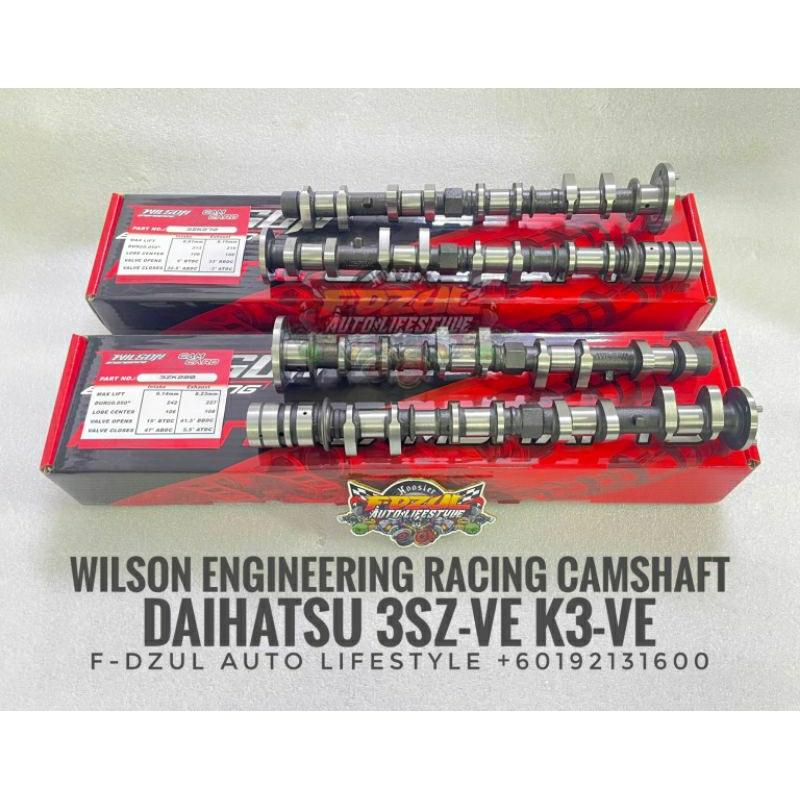 Wilson Engineering Racing Camshaft Daihatsu 3SZ-VE K3-VE 280° & 272° | Shopee Malaysia