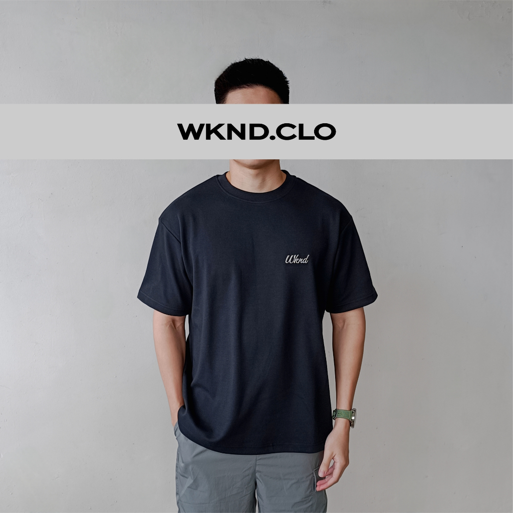 WKND | Loose Fit 'Wknd' Embroidery Tee | Shopee Malaysia