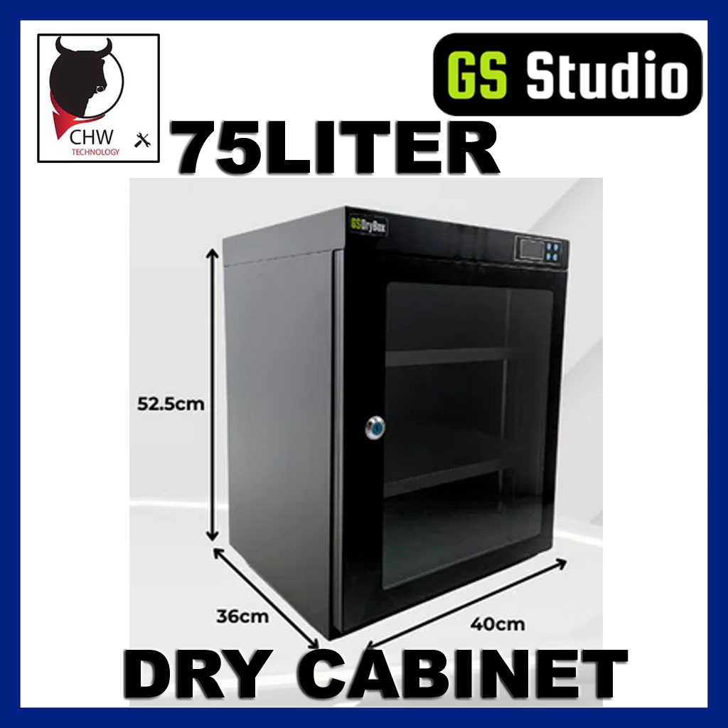 GS DRYBOX 75 LITER 75L DIGITAL FULL AUTO DRY CABINET BOX LCD DIGITAL ...
