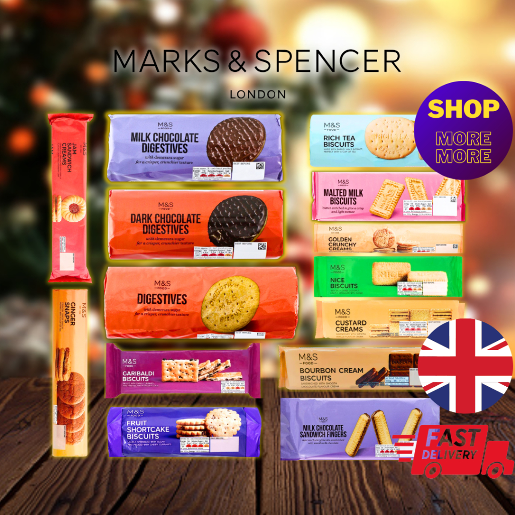 [RAYA PROMO😍] M&S 🇬🇧 Mark and Spencer BISCUITS COOKIES Milk Digestives ...