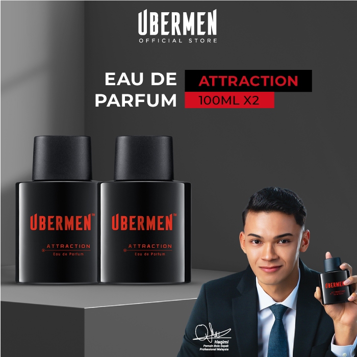 Ubermen EDP - Attraction (100ml x2) [Twin Pack] | Shopee Malaysia