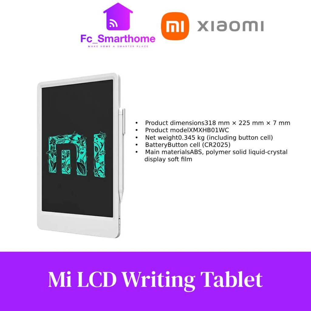 Xiaomi Mi LCD Writing Tablet (13.5") | Shopee Malaysia