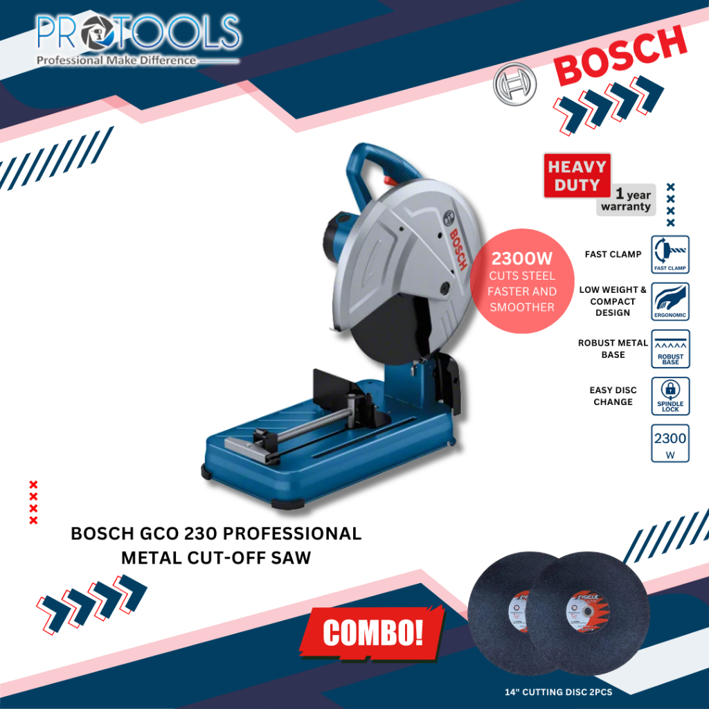 BOSCH GCO 230 PROFESSIONAL CORDED METAL CUT OFF SAW 14" 355MM | 2300W ...