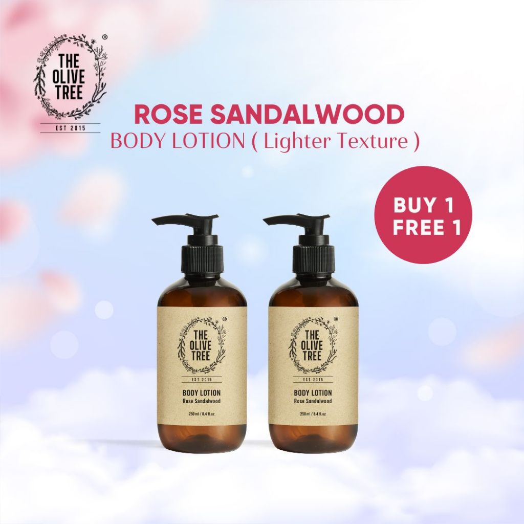 ( B1F1 ) The Olive Tree Rose Sandalwood Body Lotion 250ml ( Lighter ...