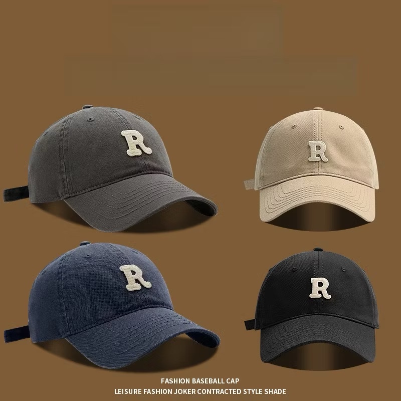 Topi Tulsan R Letter Baseball Hat ins Unisex Small Head Circumference ...