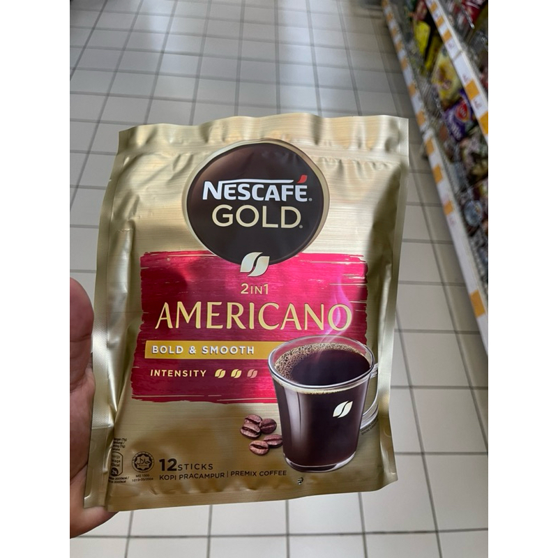 Nescafe Gold Americano 3 in 1 12 sachet | Shopee Malaysia