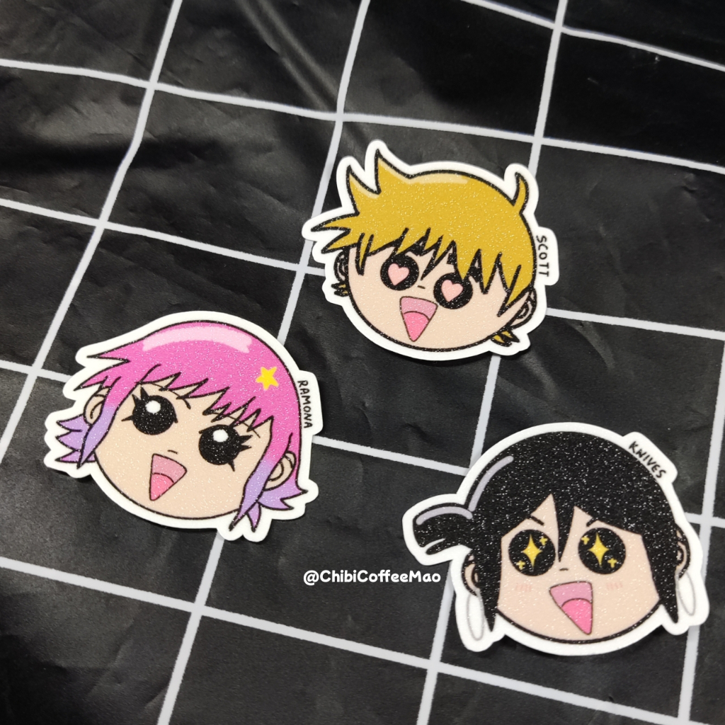 Scott Pilgrim Takes Off sticker / badges (1 piece) | Shopee Malaysia