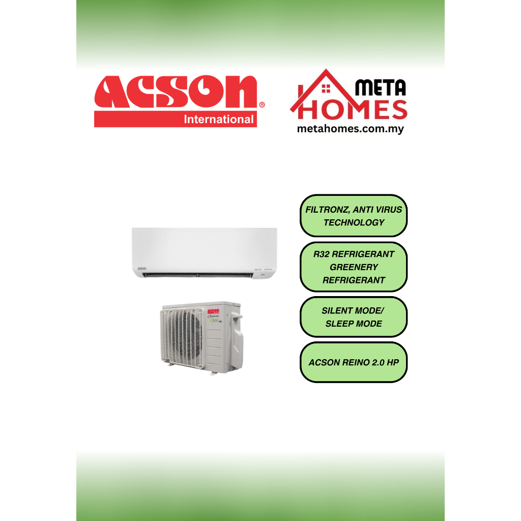 Acson 2.0HP Inverter Air Conditioner R32 A3WMY20BNF | Shopee Malaysia