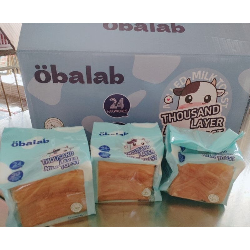 (READY STOCK)OBALAB THOUSAND LAYER MILK TOAST80g x 24pcs per ctn ...