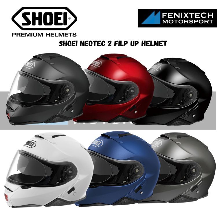 SHOEI NEOTEC 2 FILP UP PLAIN COLOUR HELMET 100% ORIGINAL | Shopee Malaysia