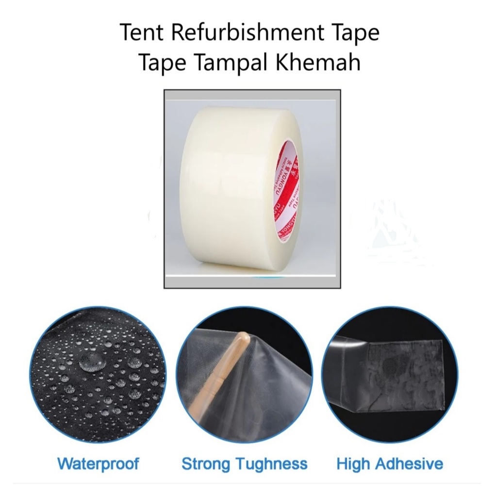 Tent Repair Tape Transparent Strong Film UV Resistant Tent ...
