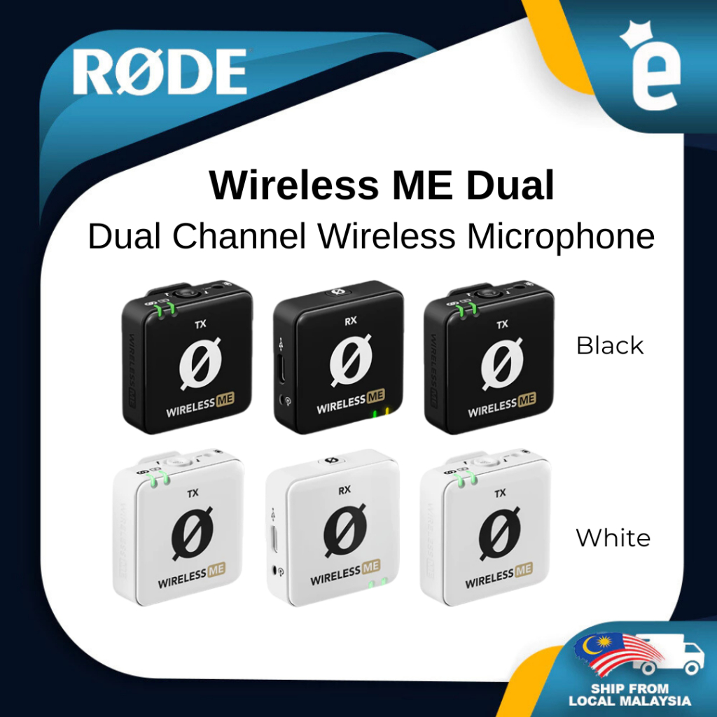 RODE Wireless ME Dual Set Ultra-compact Wireless Microphone System with ...