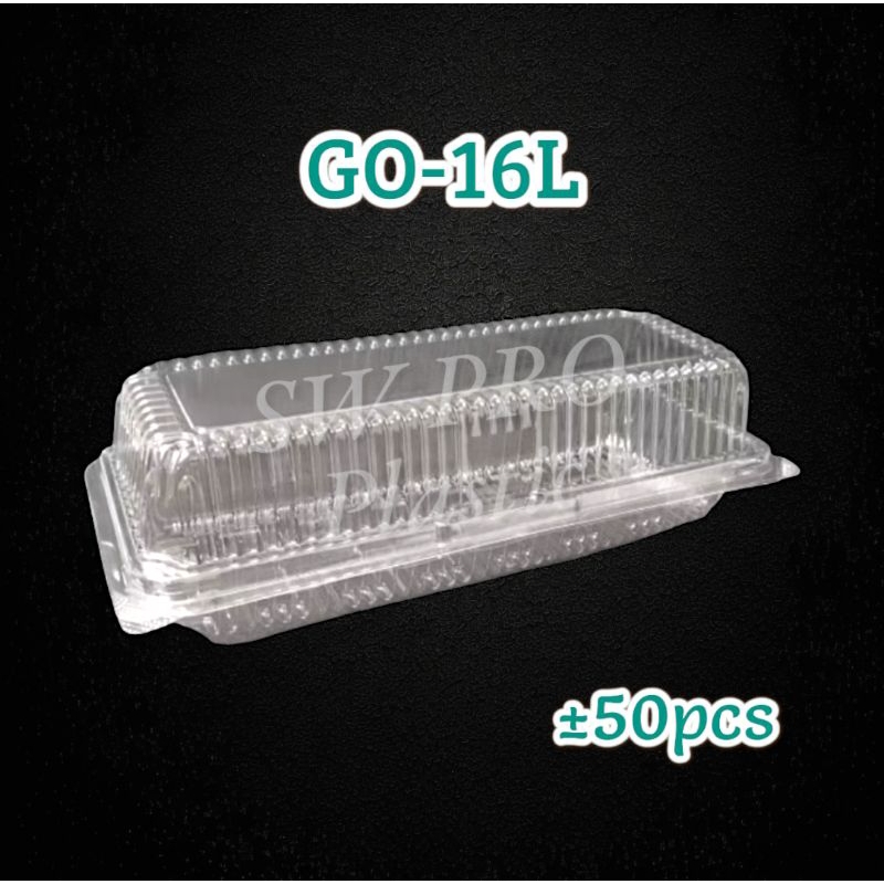 GO-16L OPS Plastic Clear Container [50pcs±] / Butter Cake Container ...