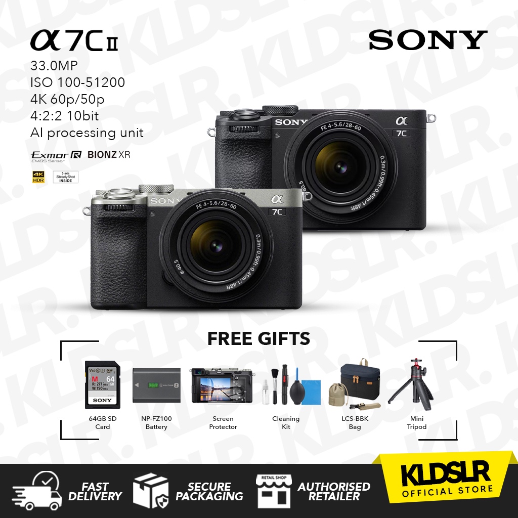 (READY STOCK) Sony a7C II / a7CII / a7C Mark II Mirrorless Camera Body ...