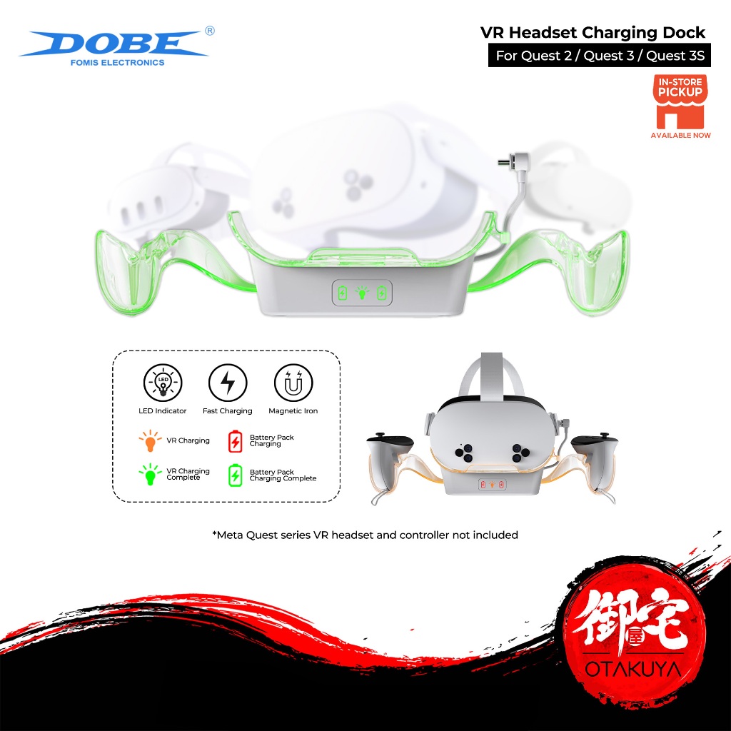 【8.8 SALE】DOBE Meta Quest VR Charging Dock for Quest 2 / Quest 3 ...
