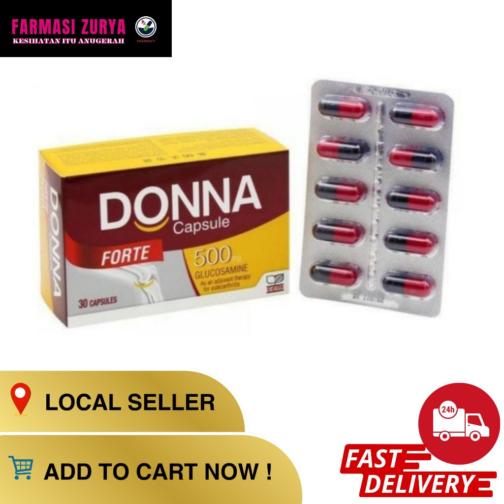 DUOPHARMA DONNA CAPSULE FORTE GLUCOSAMINE 500MG TERAPI TAMBAHAN UNTUK ...