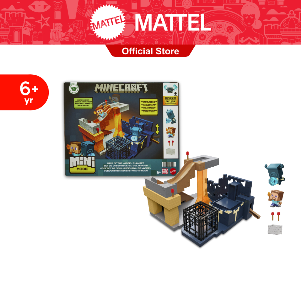 Minecraft Mini Mode Rise Of The Warden Playset, 2 Minis, Steve & Warden ...