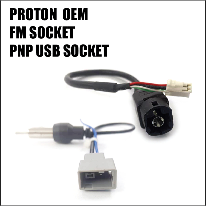 PROTON Plug and Play USB Socket Cable Player & RADIO FM Socket Suitable ...