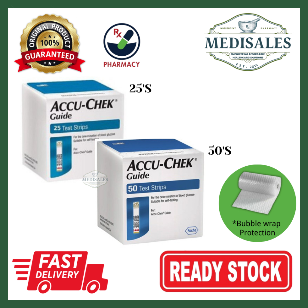 (ORIGINAL) ACCU-CHEK GUIDE TEST STRIP 25'S | 50'S | Shopee Malaysia
