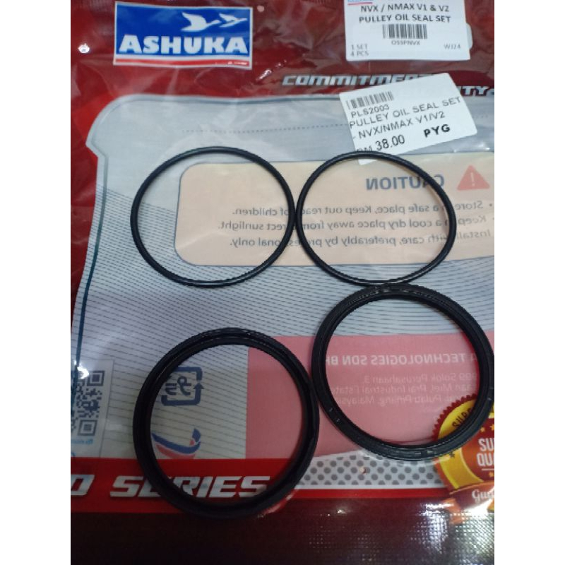 PULLEY OIL SEAL SET VARIO150/PCX150/VARIO160/ADV160/PCX160/NVX V1/NMAX V1/NVX V2/NMAX V2 ASHUKA ...