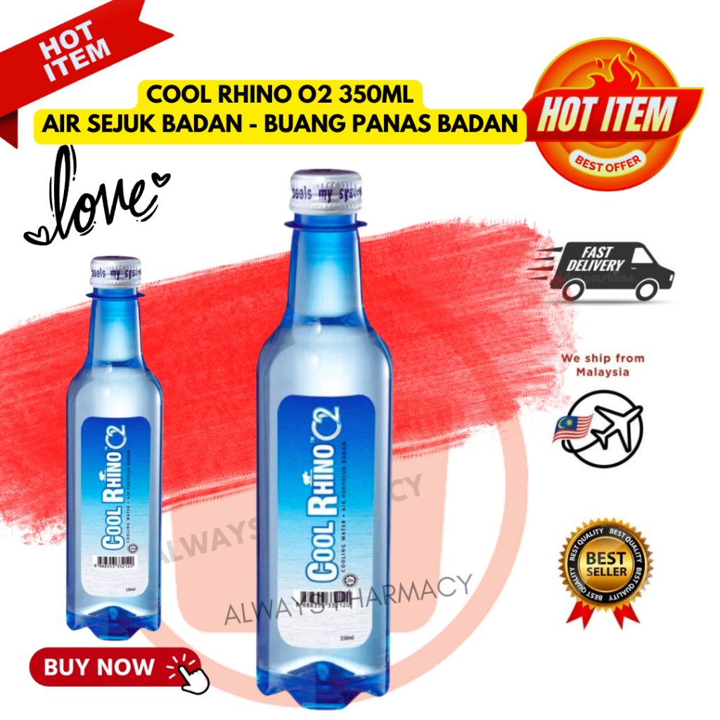 COOL RHINO 350ML AIR SEJUK BADAN - AIR BUANG PANAS 350ML | Shopee Malaysia
