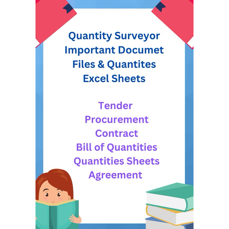 Quantity Surveyor Important Documet Files & Quantites Excel Sheets ...