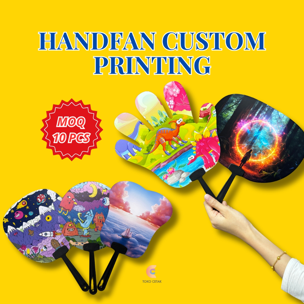 Hand Fan Custom Printing | Kipas Tangan for Event | MOQ 10PCS ...