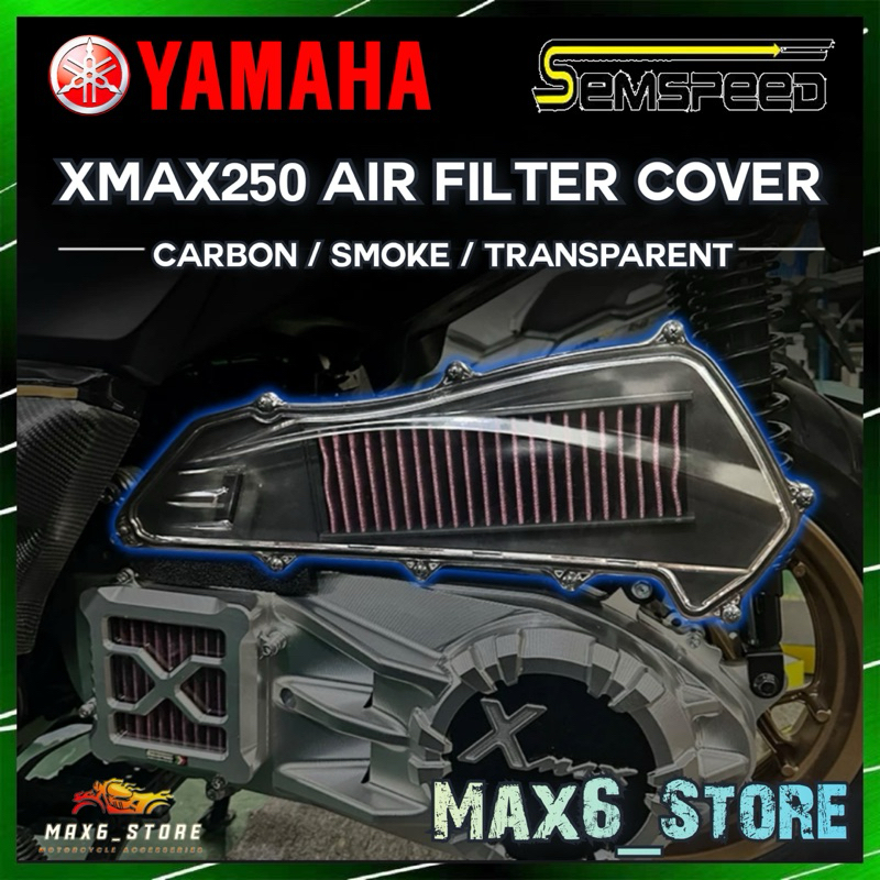 SEMSPEED YAMAHA XMAX250 V1 V2 AIR FILTER COVER AIR INTAKE BOX CLEARNER ...