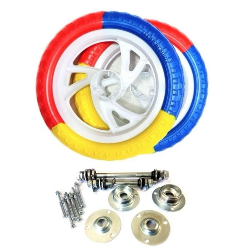 PVC Wheelset for Kid Children bike Full Set F&R 12" basikal budak ...